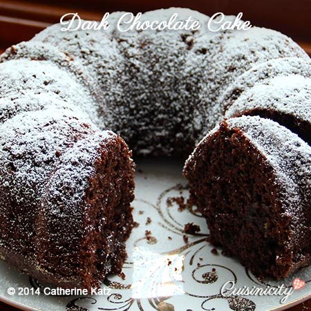 Dark Chocolate Cake - Cuisinicity