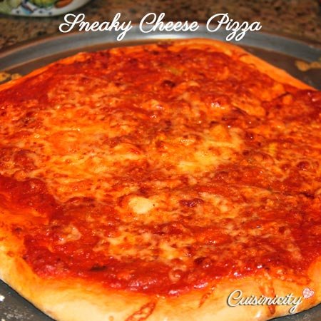 Sneaky Cheese Pizza - Cuisinicity